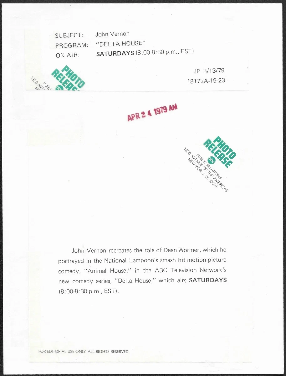 John Vernon Dean Wormer