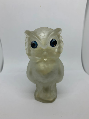 Avon Vintage Snowy Owl Moonwind Powder Sachet Glass | eBay