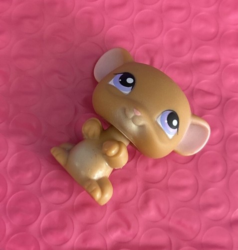 Littlest Pet Shop LPS #324 Mouse Brown With Purple Dot Eyes | eBay
