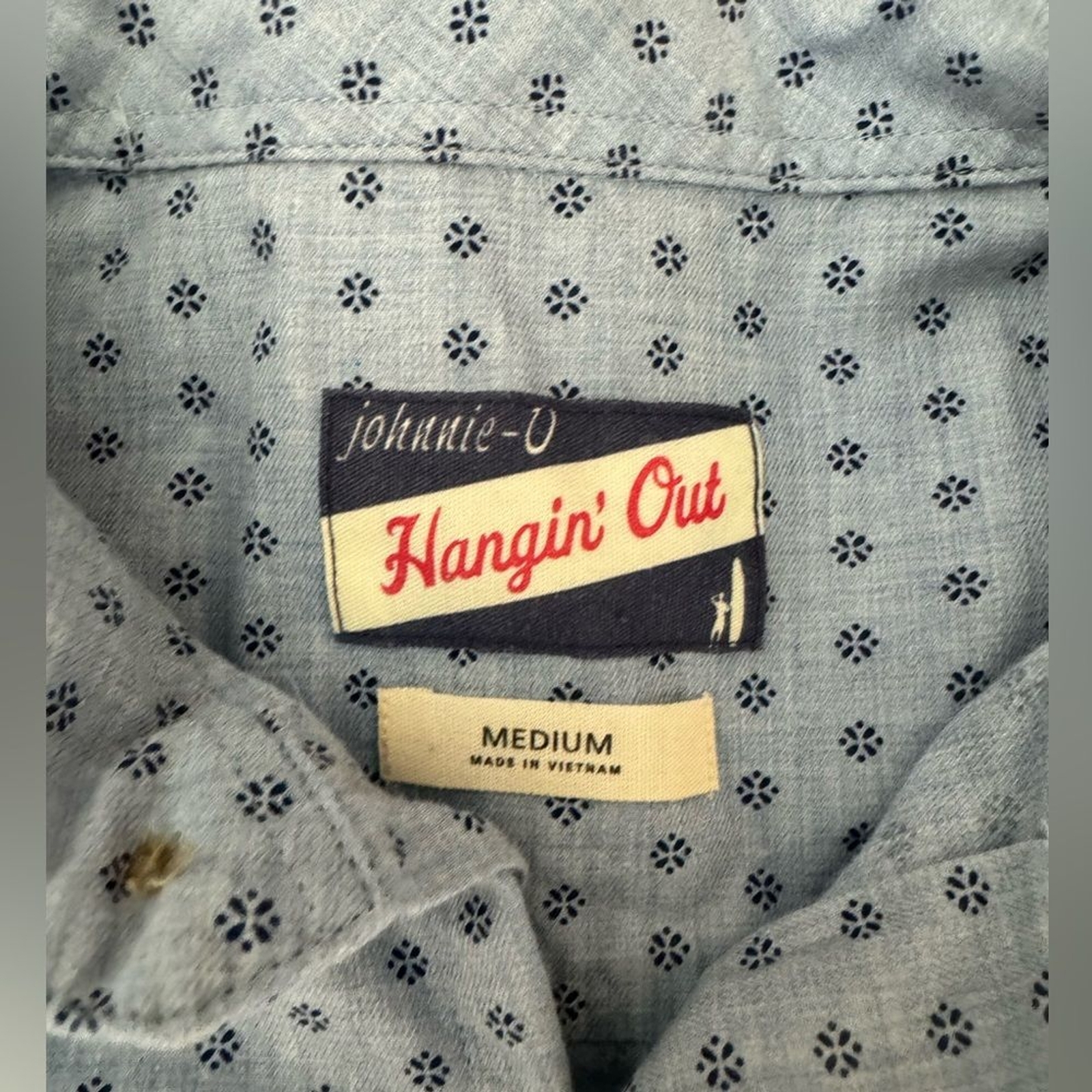 Johnnie-O Conrad Hangin' Out Cutaway Collar Shirt- Ch… - Gem