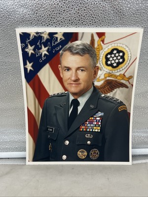 US Army General Dennis Reimer Vice Chief Of Staff Autographed ...