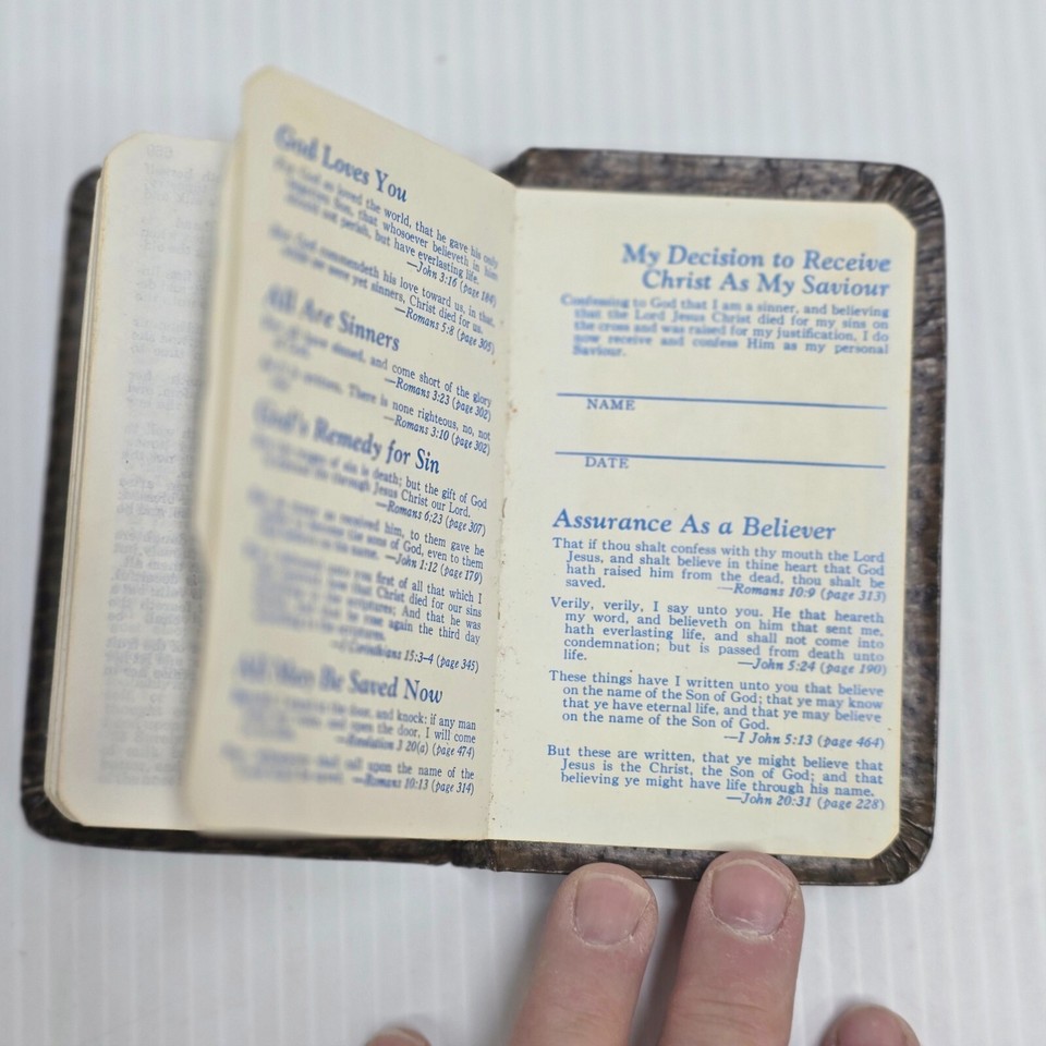 Mini NEW TESTAMENT Psalms Proverbs Bible Pocket Size Bible 5 x 3 Inch ...