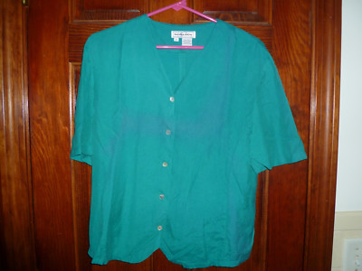 Nora Noh silk weskit blouse vintage EUC sz 14 | eBay