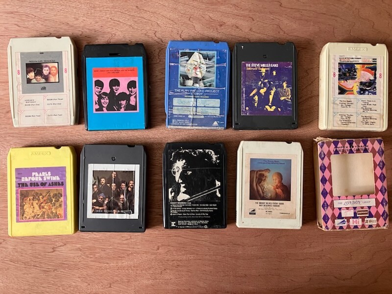 8 Track tapes lot of 35 Rock, Ringo, ELP, Journey, Frampton, Santana ...