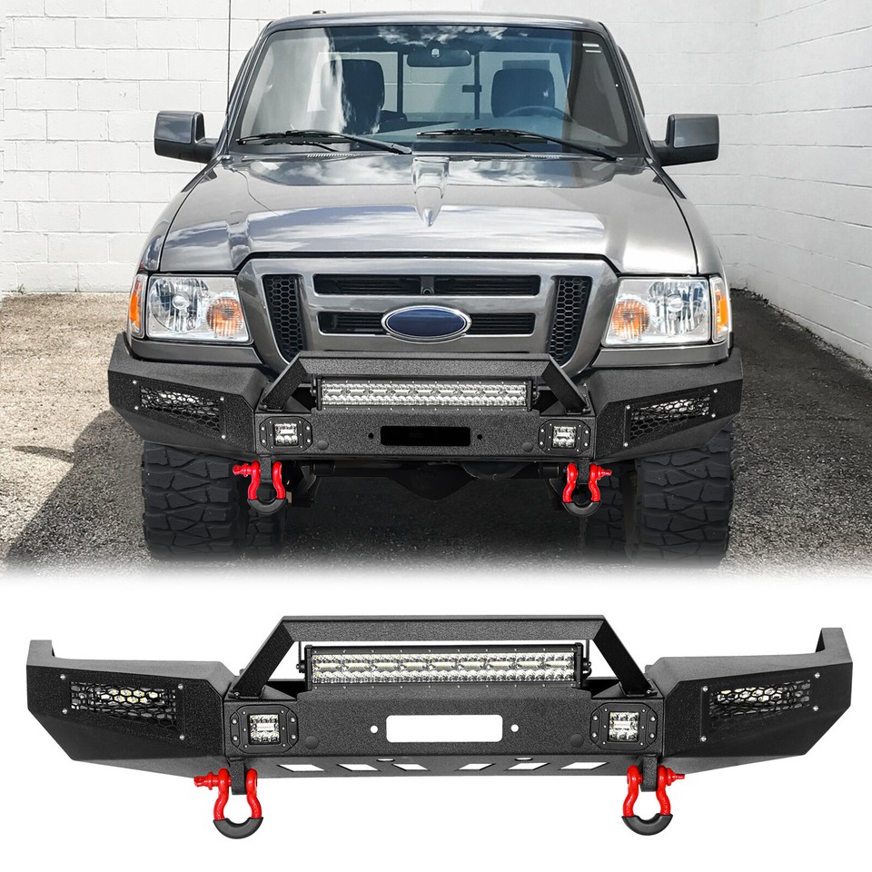 Fit 1998-2011 Ford Ranger Front or Rear Bumper W/Winch Plate & LED ...