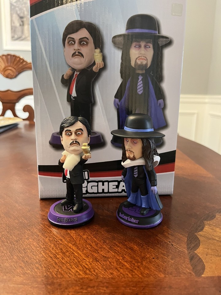 The Undertaker & Paul Bearer WWF Mini 4” Bobblehead Set WWE FOCO ...