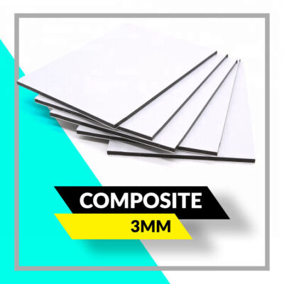 White Aluminium Composite 3mm Blank Board (dibond) Signage Crafts ...