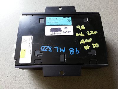 1998 ML320 BOSE AMPLIFIER GENUINE OEM # A163 820 01 89 S/N 115831 ML55 ...