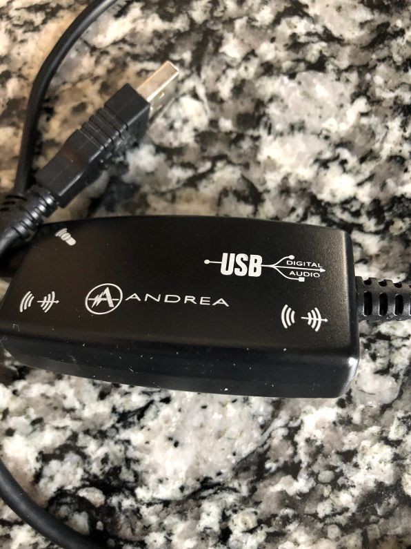 Andrea USB Digital Audio Microphone Adapter Converter USB-A to 3.5mm ...