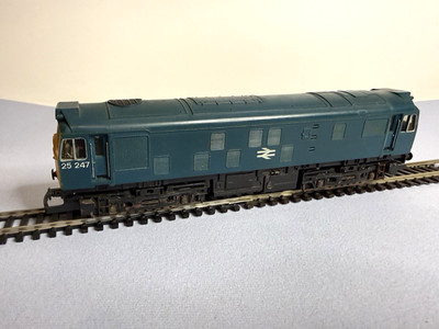 HORNBY 'OO' GAUGE R068 BR BLUE CLASS 25 #25247 DIESEL LOCOMOTIVE | eBay UK