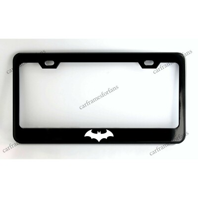 BATMAN Black Powder Coated Metal License Plate Frame | eBay