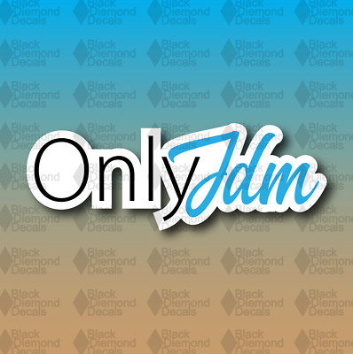 Only JDM Mini Japan Japanese Import Funny JDM 7" Custom Vinyl Decal ...