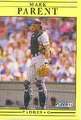1991 Fleer San Diego Padres Baseball Card #538 Mark Parent | eBay