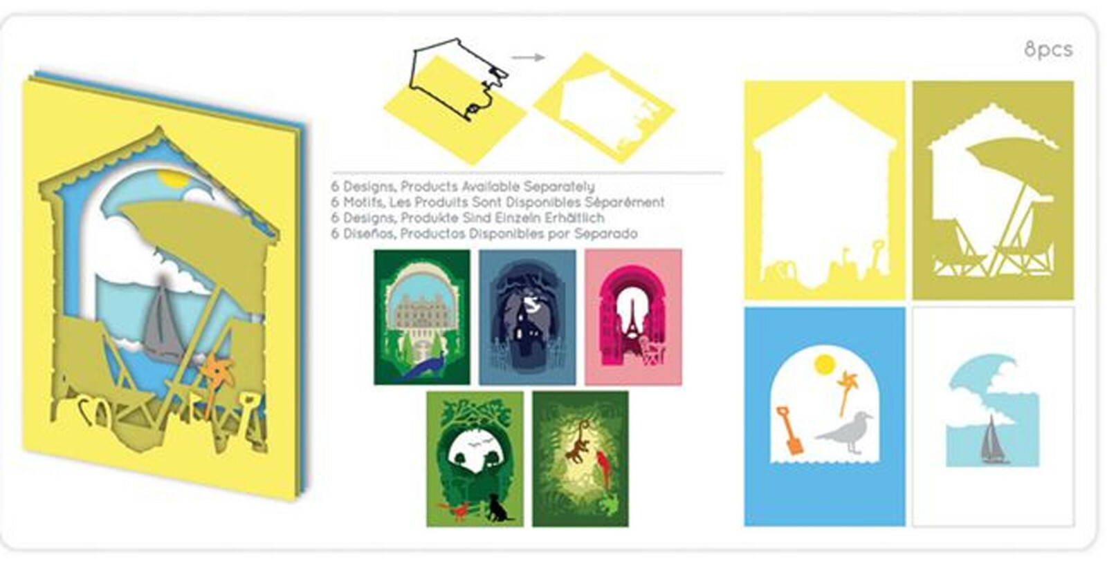 X-CUT BUILD A SCENE SHADOW BOX DIE SET - 7 DESIGNS TO CHOSE FROM - FREE ...