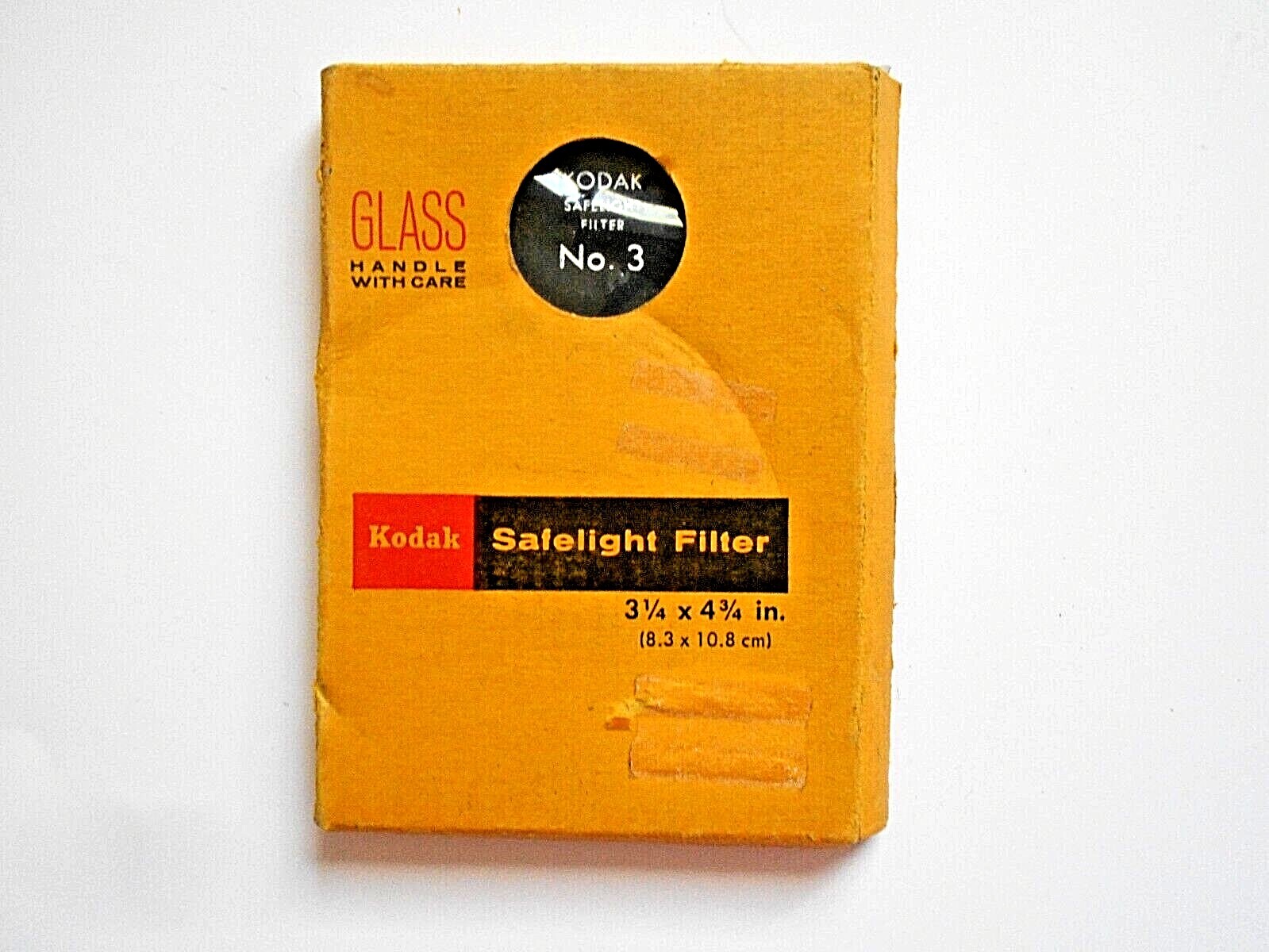 Kodak Glass No. 3 3-1/4x4-3/4" & No. 10 5 x 7" Safelight Filters | eBay