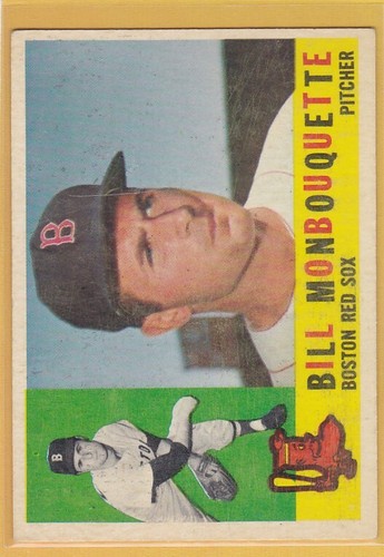 1960 TOPPS BASEBALL BILL MONBOUQUETTE #544 RED SOX EX+ *71895 | eBay