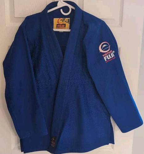 Fuji Kimono Victory BJJ Gi Karate Martial Arts Blue Size A2 Top Only ...