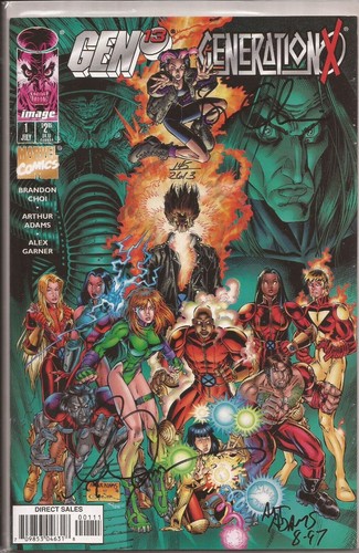 GEN 13/GENERATION X #1 - SIGNED BY ADAMS, CHOI AND GARNER - W/DF COA | eBay