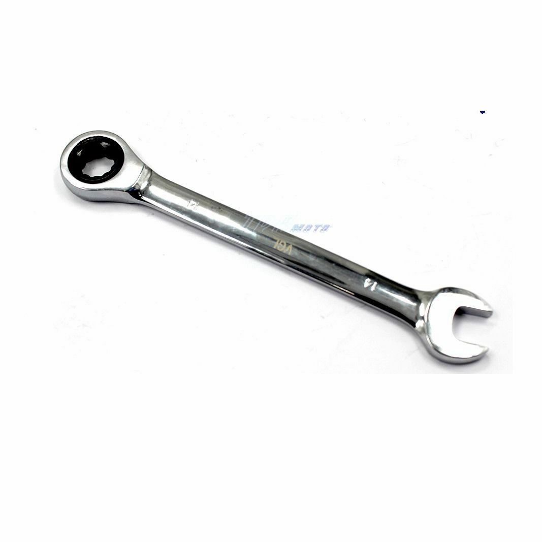 Steel Ratchet Spanner Wrench Open End Ring Workshop 8mm 10mm 12mm 13mm ...
