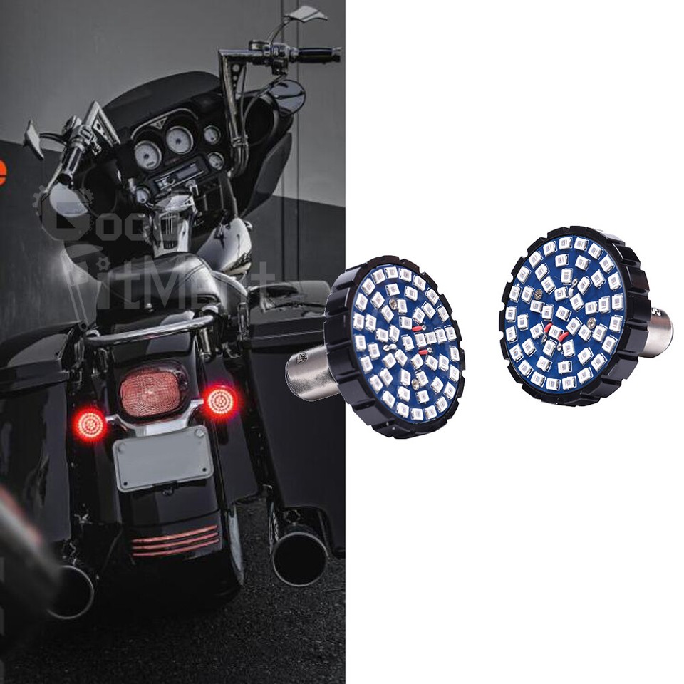 For Harley Davidson Motorcycle 2pcs 1157 LED Turn Signals Blinker ...