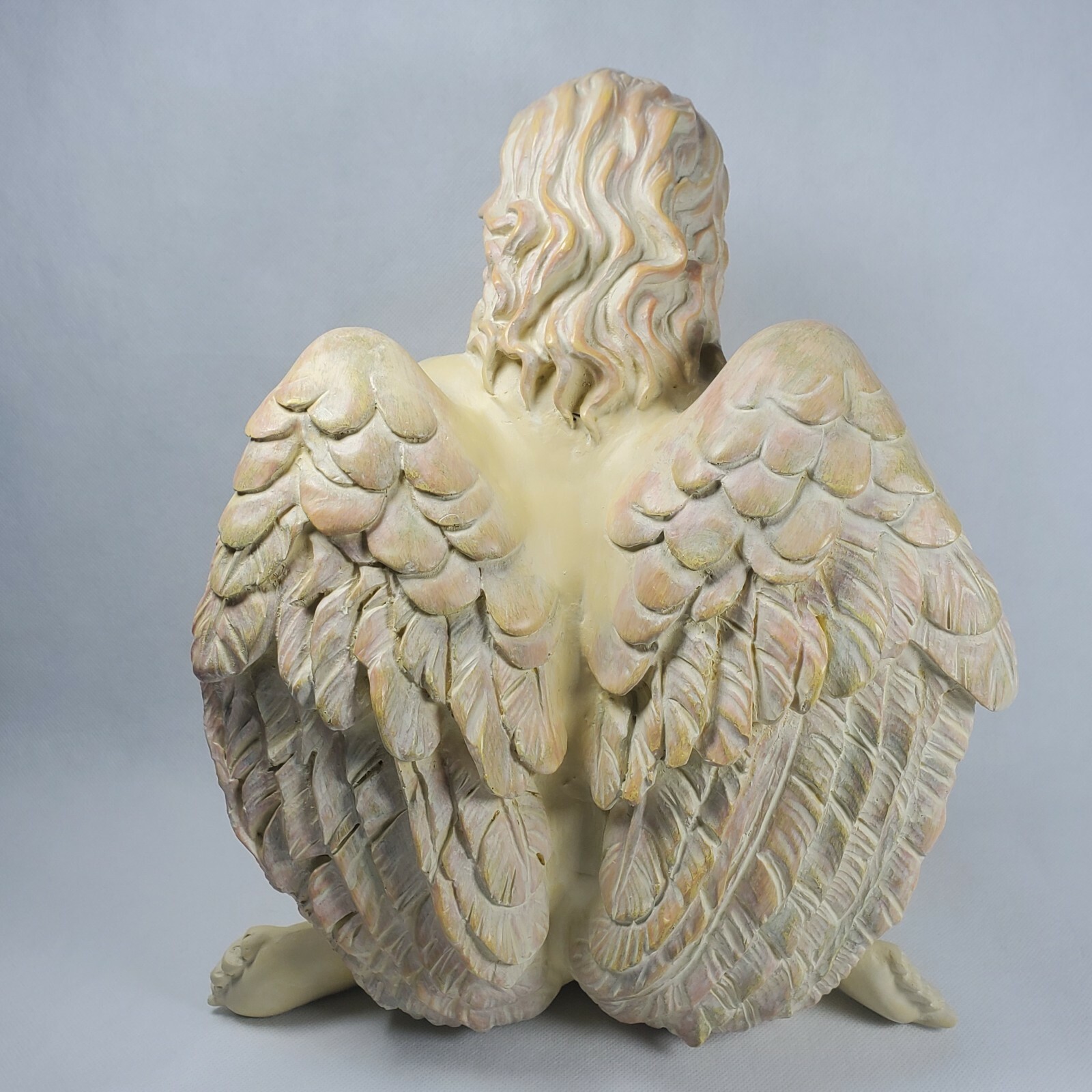 Large 12" Angel Cherub Reading 1996 Angie Lin Chrisdon Vintage Painted ...
