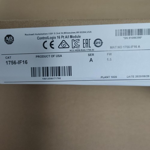 Allen-Bradley 1756-IF16 ControlLogix 16 PT Analog Input Module 1756IF16 ...