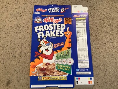 VTG 1995 Kelloggs Frosted Flakes CHARACTER BOWL SET, TONY TIGER Cereal ...
