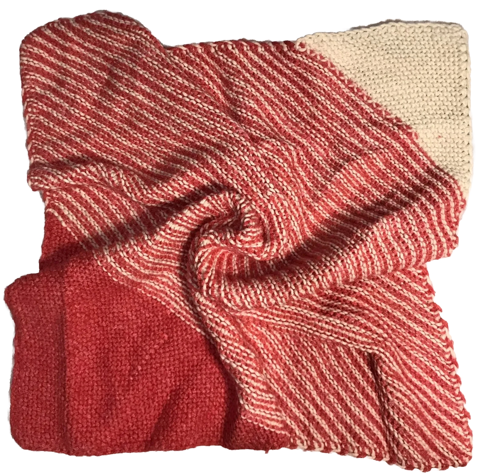 New Born Baby Knitted Coral Very Soft Crib Blanket and Bonnet Hat ...