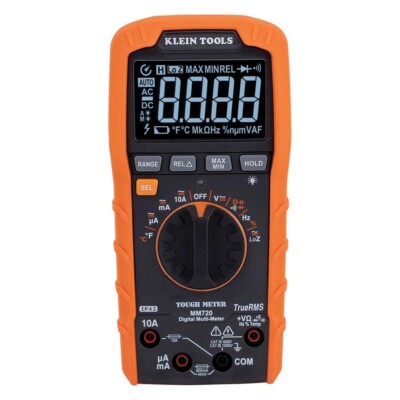 Klein Tools MM720 Digital Multimeter, Auto-Ranging TRMS, Low Impedance ...