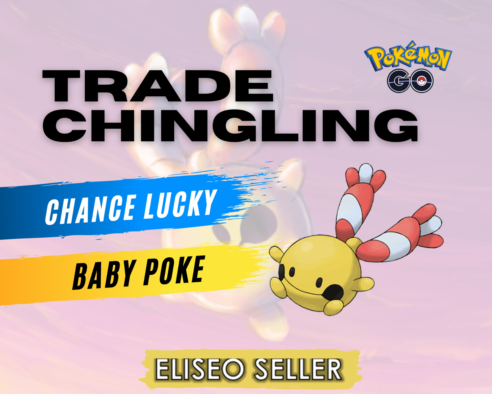 Pokemon Chingling GO - Baby Poke - Baby Chimecho | eBay