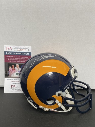 Doug Flutie Signed Mini Helmet JSA Los Angeles Rams Drafted Never ...