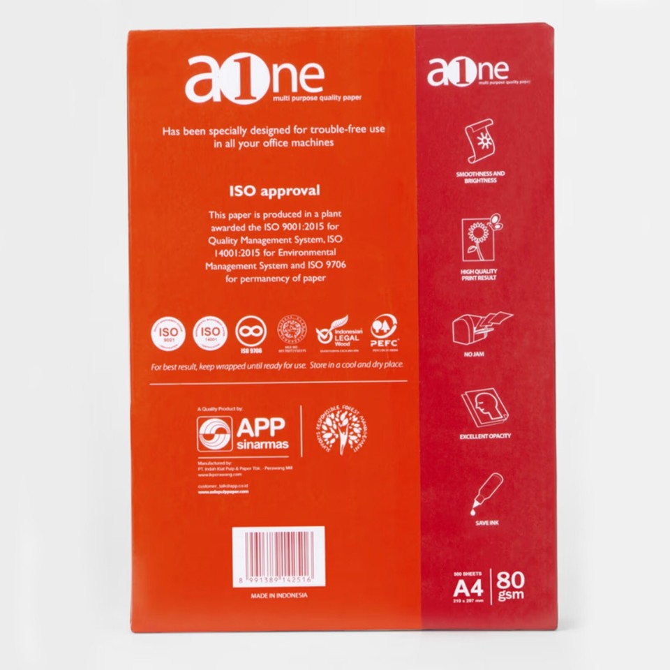 A4 Paper Sheets Multi Purpose Quality Ultra White Copy 80gsm Save-Ink ...