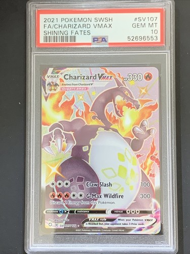Shiny Charizard VMAX PSA 10 GEM MINT Shining Fates SV107/SV122 | eBay