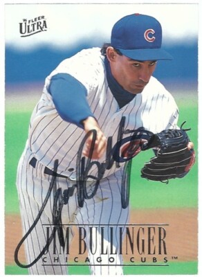 1996 Fleer Ultra Baseball #163 Jim Bullinger IP autograph signed card ...