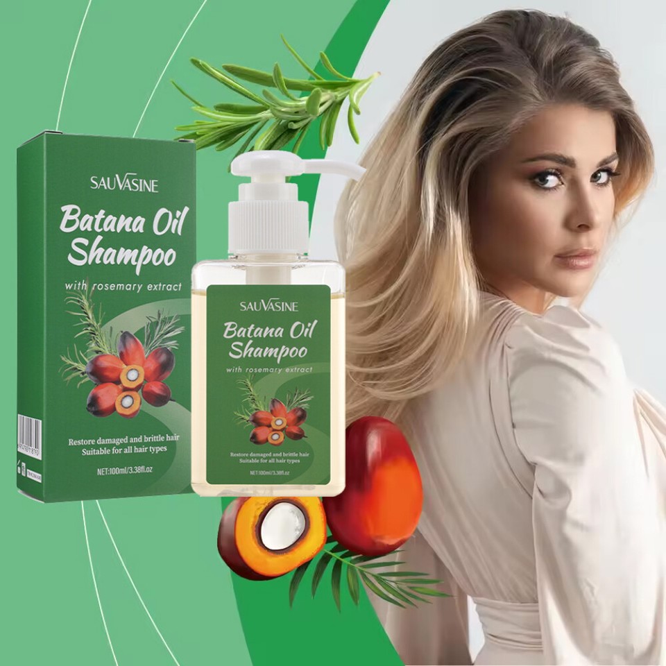 100ml Batana Oil Shampoo with Rosemary Extract for Hair Growth,Reduce ...