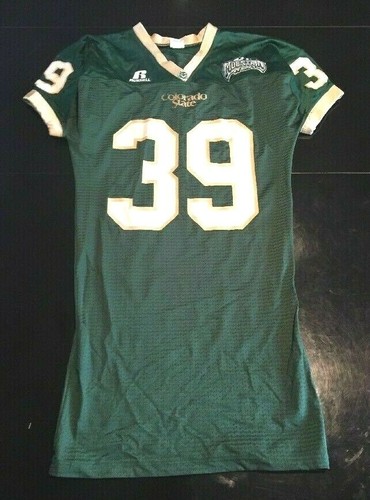 Vintage 2000s Colorado State Rams Game Used Football Jersey worn #39 ...