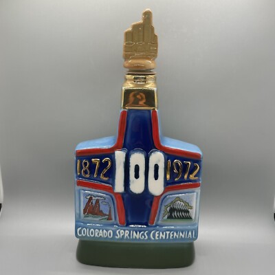 Jim Beam Decanters Colorado Springs Centennial Pikes Peak 1972 James B ...