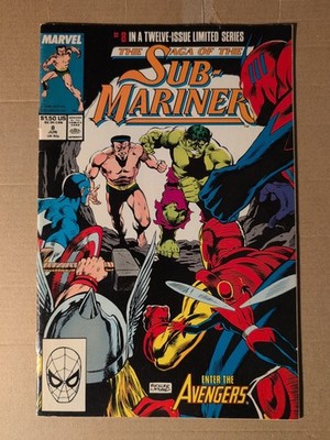 Marvel Comics The Saga Of The Submariner Issue 8 June Avengers | eBay
