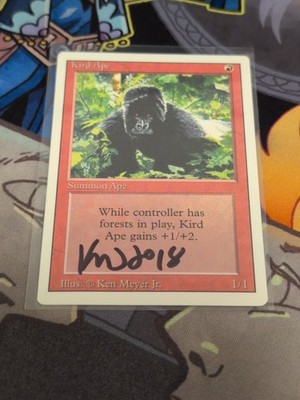 1x Signed Revised Kird Ape Magic The Gathering Staple | eBay