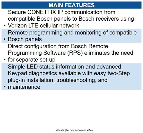 Bosch B444-V2 Conettix Plug-In Cellular Communicator | eBay