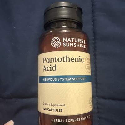 Natures Sunshine Pantothenic Acid 100 Capsules New Sealed Exp. 09/2026 ...