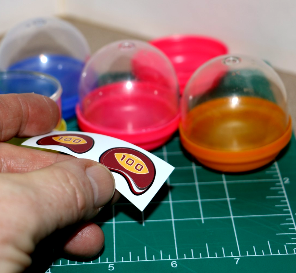 1969 USC Trojans 100 Yr Vending Machine Decals and Football Gumball ...