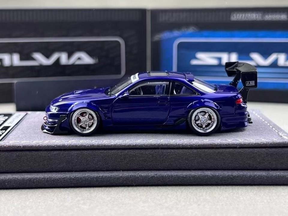 CZ Mortal 1:64 Blue Silvia S14 GT Spec V1 Seiji Drift Model Diecast ...