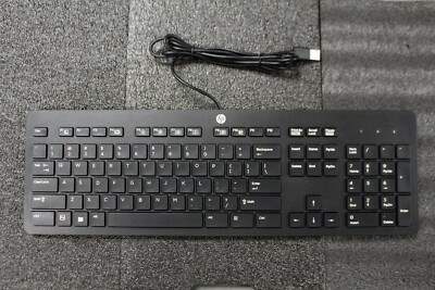 25 x Genuine HP SK-2120 SLIM Black Business USB 104-Key Keyboard 803181 ...