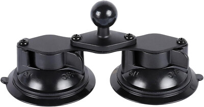 Dual Suction Cup Base with 1" Ball Heavy Duty 2 Suction Car Mount Base ...