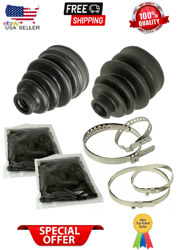 Rear Axle Inner Outer CV Boot Kit for Yamaha Grizzly 660 YFM660F 4X4 ...