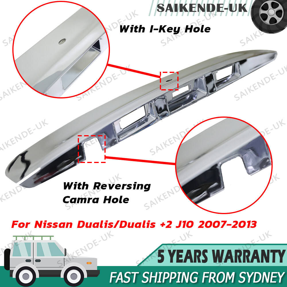 Tailgate Door Handle Garnish Cover Moulding Chrome Fits Nissan Dualis ...