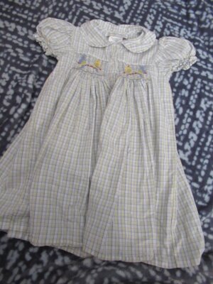 euc Secret Wishes smocked bird on a wire dress girls 2T free ship USA ...
