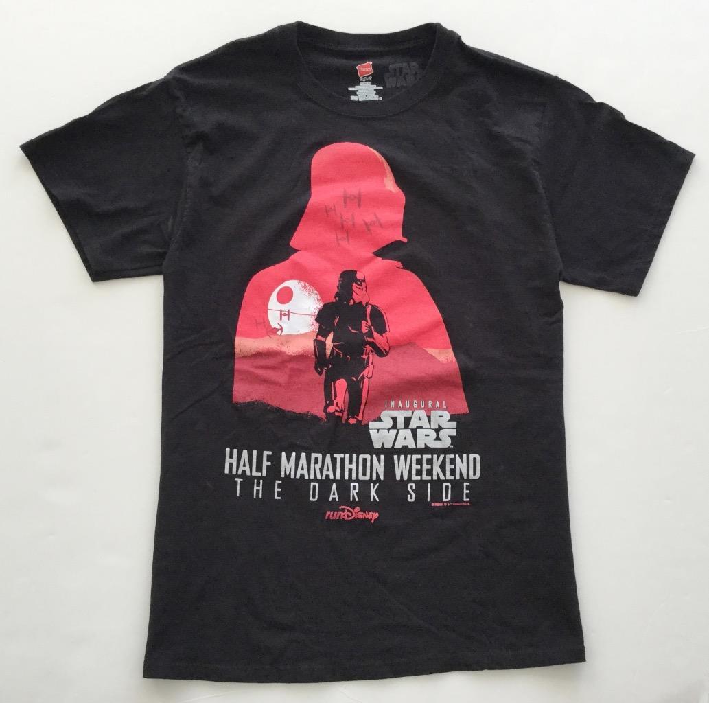 Disney Star Wars Half Marathon Weekend Medium Shirt 2016 The Dark Side ...
