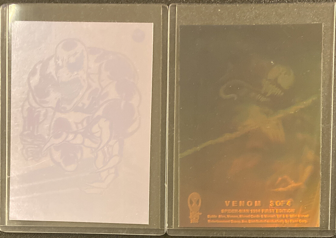 VENOM FLEER HOLOGRAM #3 OF 4 LTD PER CASE H-4 HOLOFOIL 1992 SPIDER-MAN ...